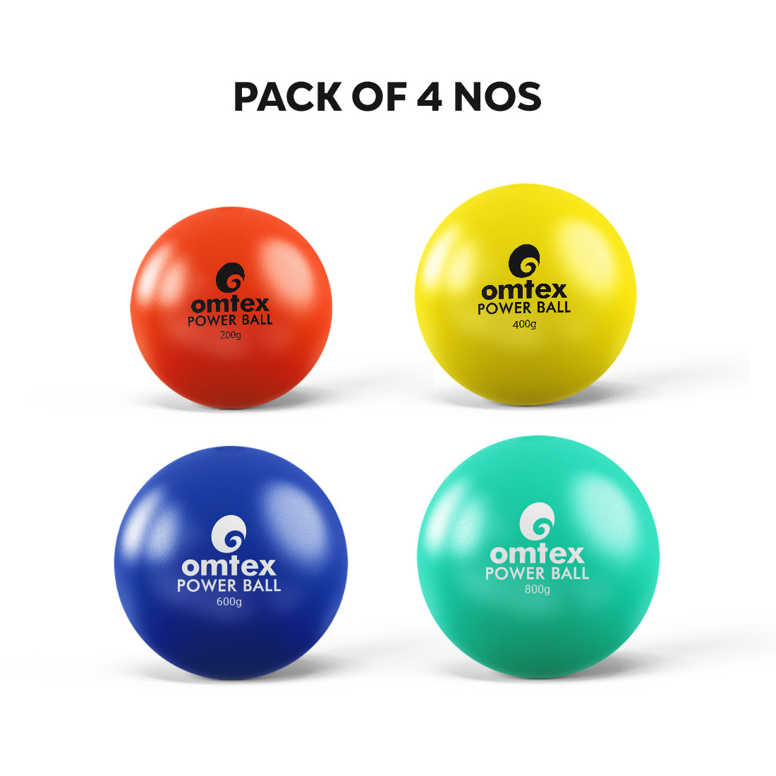 Omtex Power Ball Combo Pack of 4 – Omtex Sports